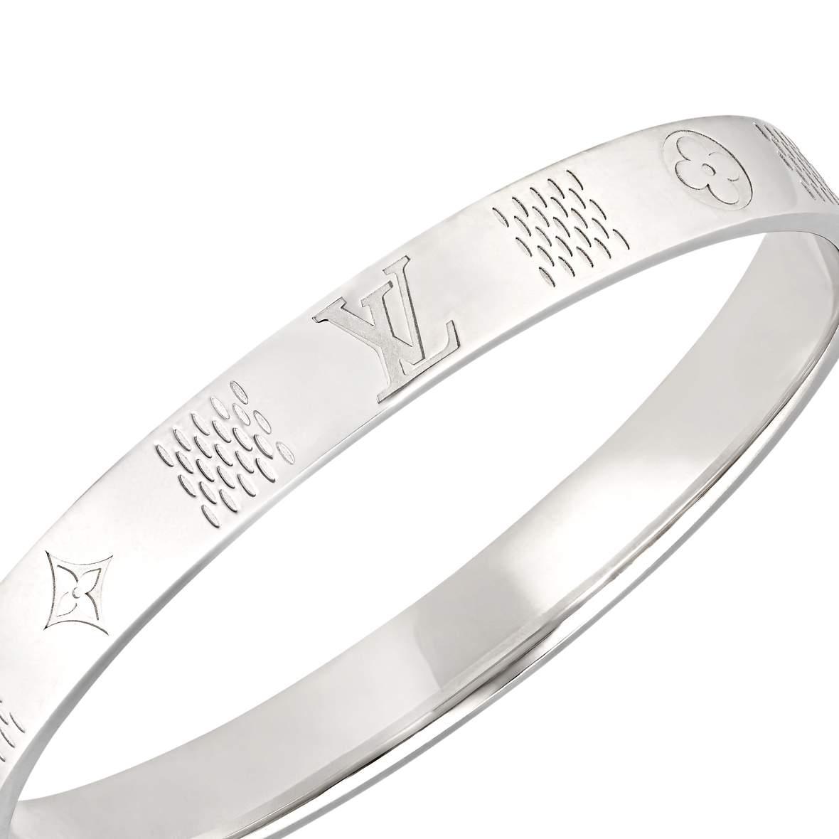 Damier Staples Bangle - Luxury Bracelets - Fashion Jewelry | Men M1387M | LOUIS VUITTON